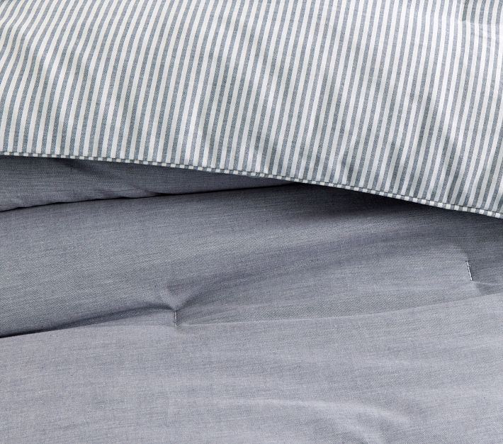 Chambray Reversible Comforter & Shams | Pottery Barn Kids