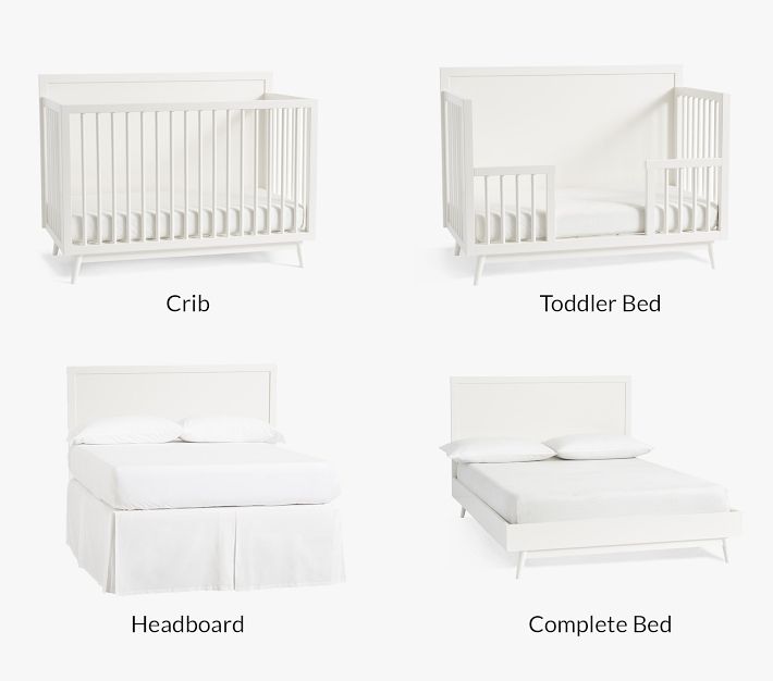 Mid Century Modern Convertible Crib | Pottery Barn Kids