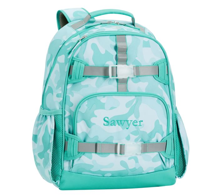 Mackenzie Aqua Camo Reflective Backpacks | Pottery Barn Kids