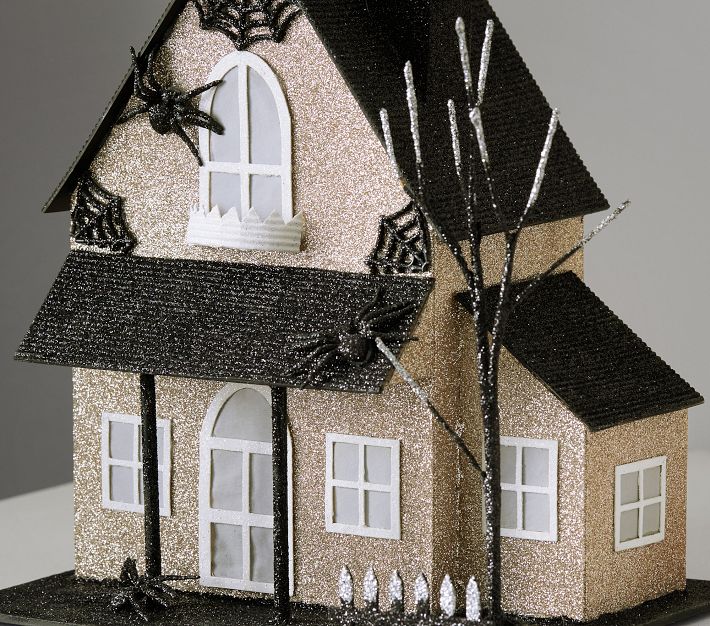 Light-Up Mantel Spider Web House | Pottery Barn Kids