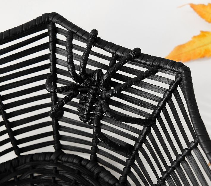 Woven Rattan Spiderweb Treat Bowl | Pottery Barn Kids