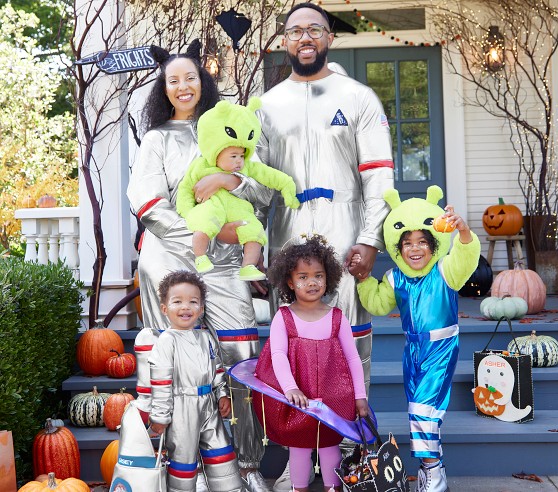 Green Alien Astronaut Light-Up Costume | Pottery Barn Kids