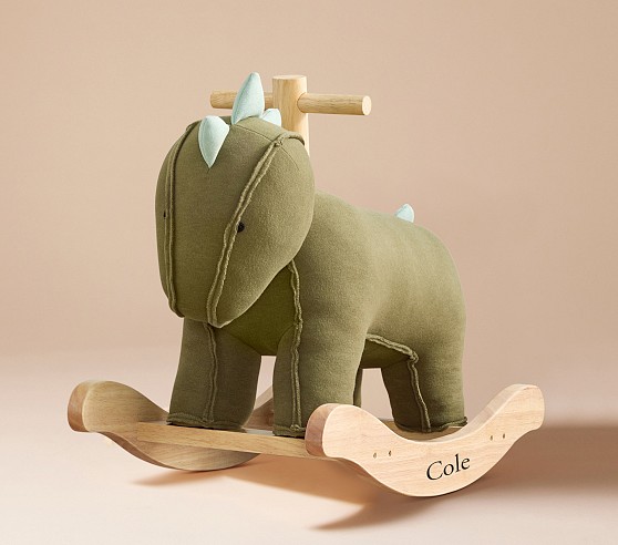 Dino Cotton Plush Nursery Rocker | Pottery Barn Kids