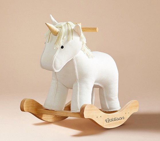 Unicorn Cotton Plush Nursery Rocker | Pottery Barn Kids