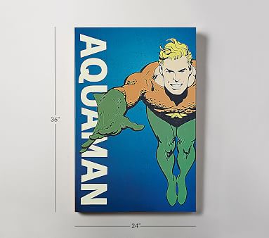 DC Comics Glow In The Dark Wall Art | Kids Wall Art | Pottery Barn Kids