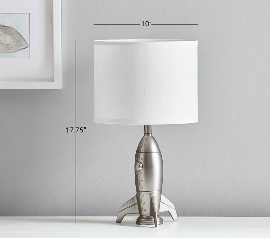 Rocketship Table Kids Lamp | Pottery Barn Kids
