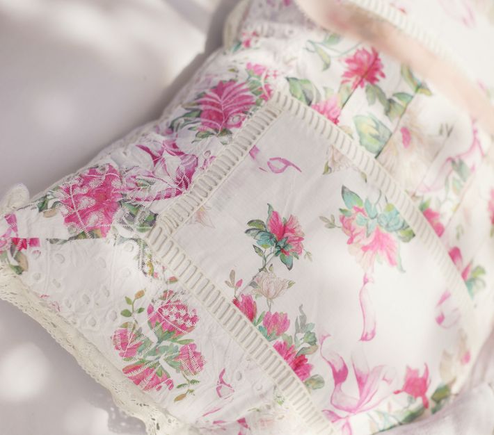 LoveShackFancy Cabbage Rose Quilt & Shams | Pottery Barn Kids