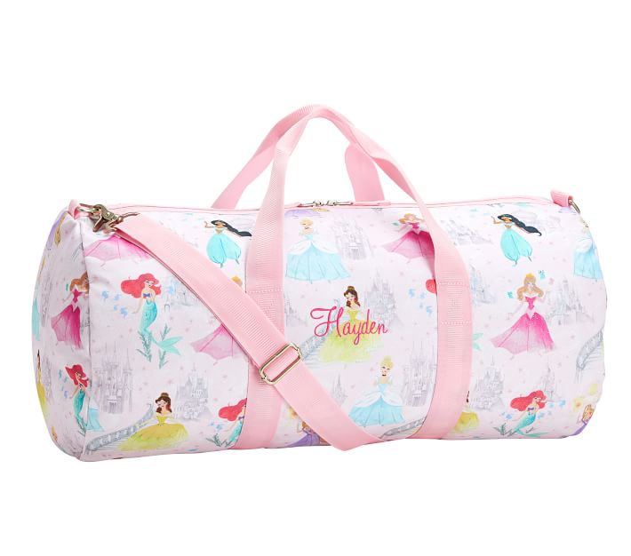 Mackenzie Disney Princess Castle Shimmer Large Duffle Bag | Pottery ...