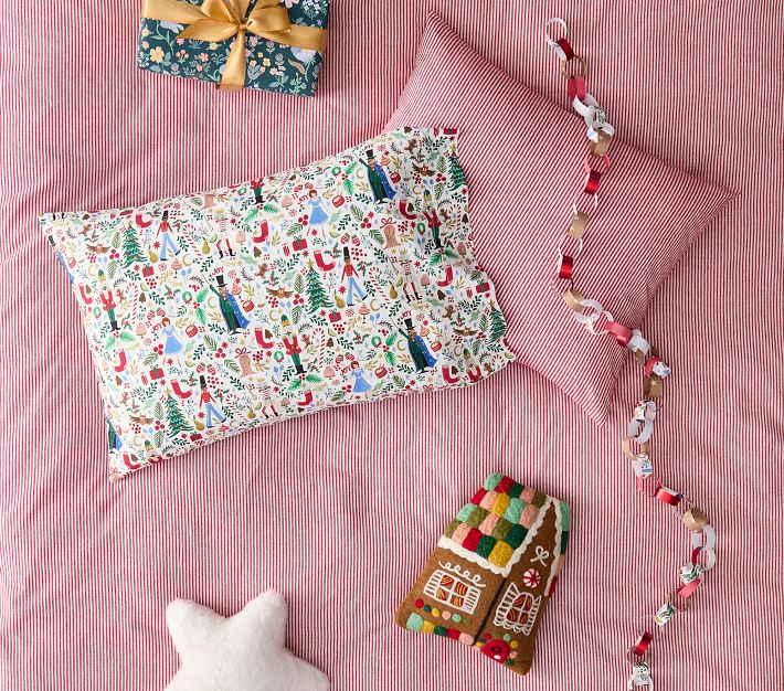 Rifle Paper Co. Nutcracker Organic Sheet Set | Pottery Barn Kids