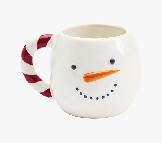 Snowman Shaped Kid Mugs, Set of 4 | Pottery Barn Kids