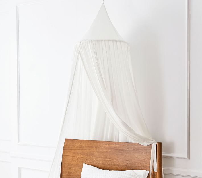 west elm x pbk Modern Muslin Canopy | Pottery Barn Kids