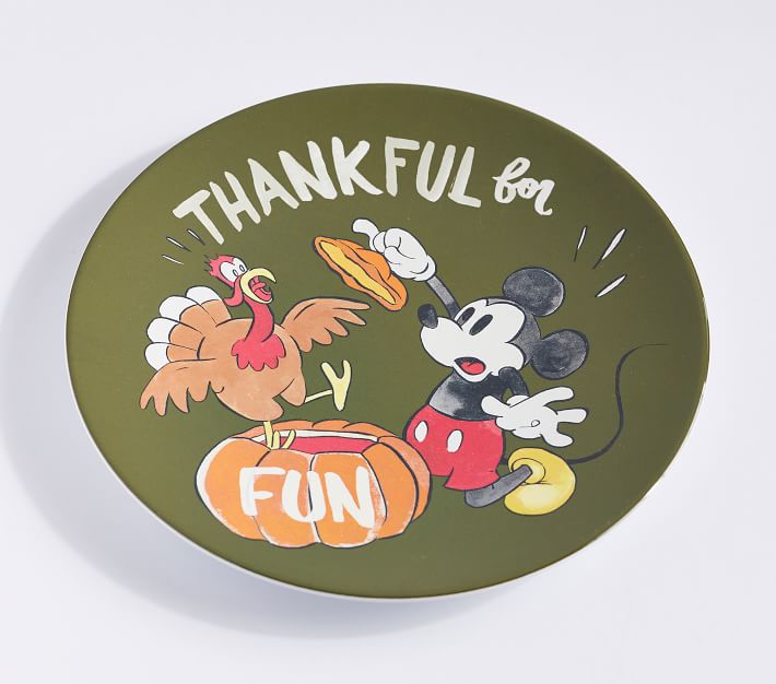 Disney Mickey Mouse Thanksgiving Plates | Pottery Barn Kids