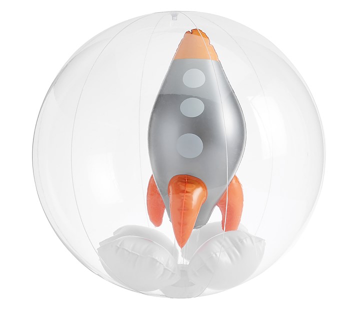 Rocket Ship Beach Ball | Pottery Barn Kids