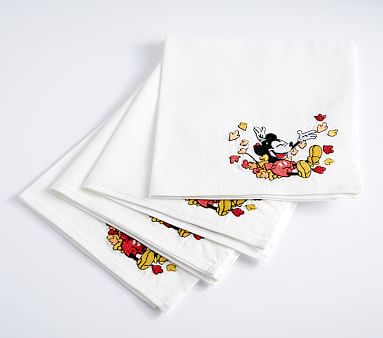 Disney Mickey Mouse Thanksgiving Napkin | Pottery Barn Kids