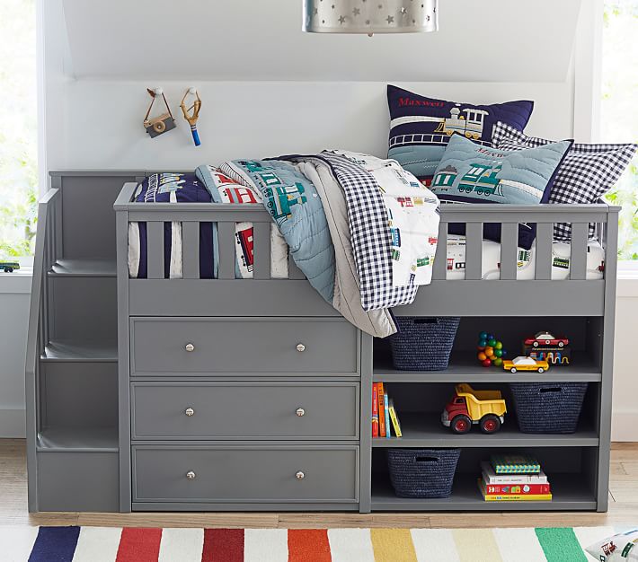 Maxwell Train Quilt & Shams | Pottery Barn Kids
