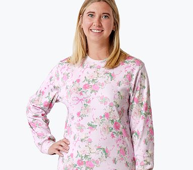 LoveShackFancy Cabbage Rose Organic Adult Pajama Set | Pottery Barn Kids