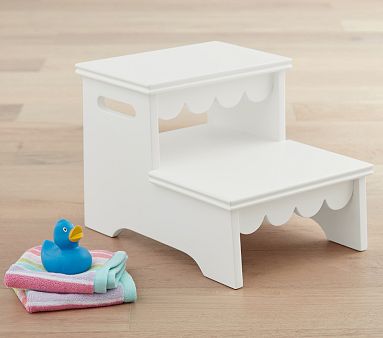 Scallop Double Step Stool | Pottery Barn Kids