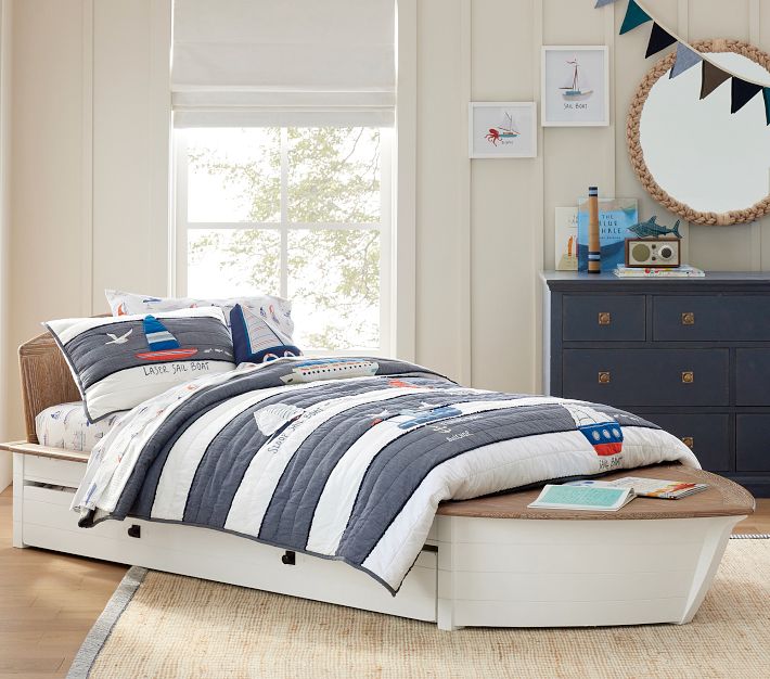 Sailboat Organic Sheet Set | Pottery Barn Kids