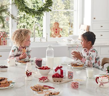 Gingerbread Organic Pajama Set | Pottery Barn Kids