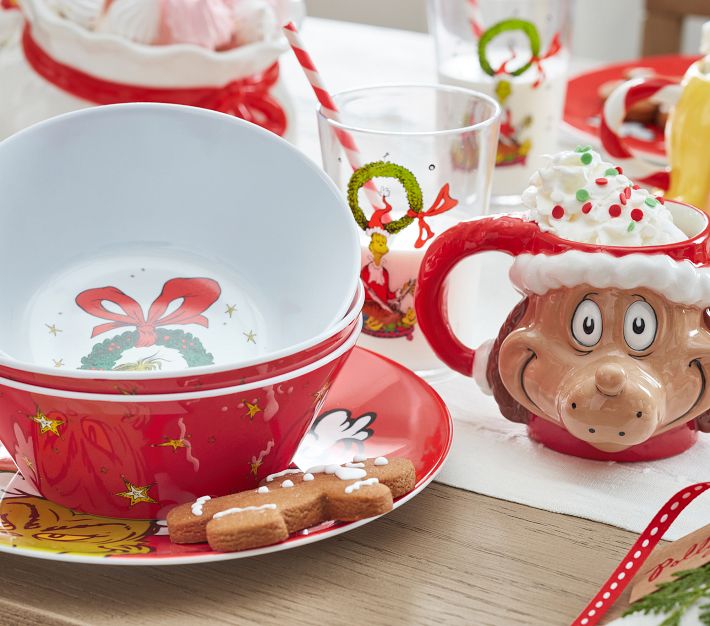Dr. Seuss's The Grinch™ Bowls | Pottery Barn Kids
