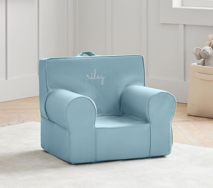 Anywhere Chair®, Light Blue Twill | Pottery Barn Kids