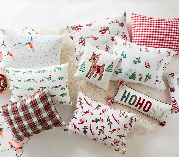 Rudolph® Glow-in-the-Dark Toddler Sheet Set & Pillowcase | Pottery Barn ...