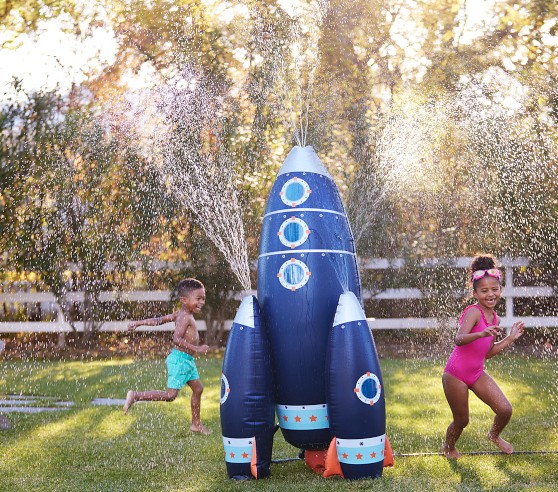 Spaceship Inflatable Sprinkler | Pottery Barn Kids