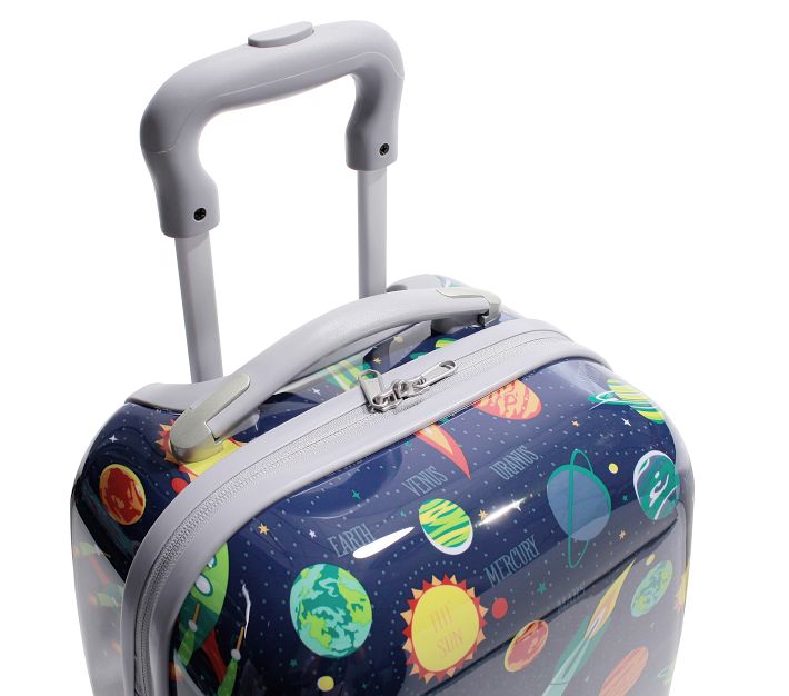 Navy Solar System Hard Sided Spinner Kids Luggage | Pottery Barn Kids