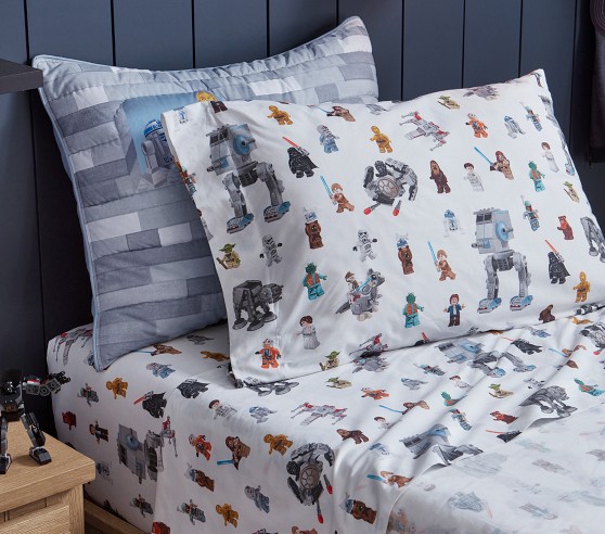 LEGO® Star Wars™ Minifig Organic Sheet Set | Pottery Barn Kids