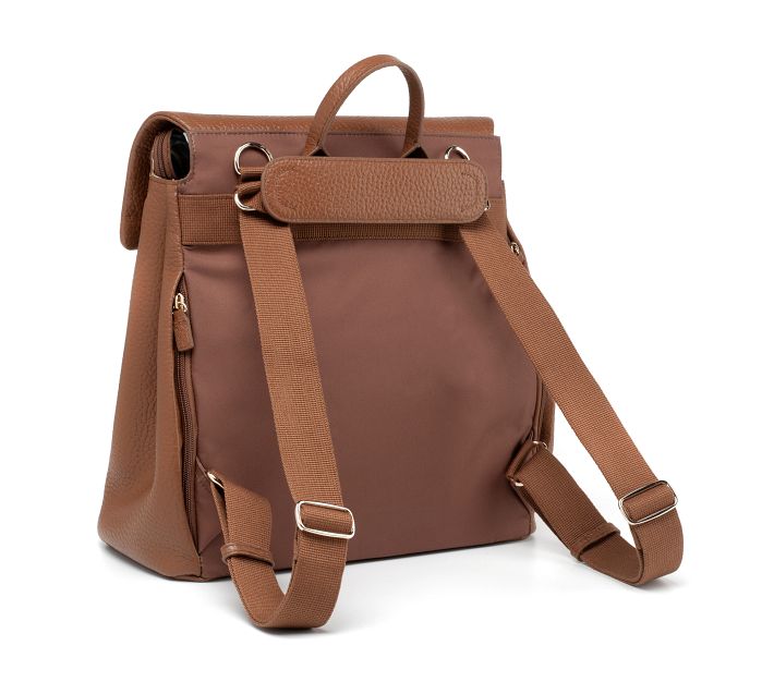 Storksak St. James Leather Diaper Backpack | Pottery Barn Kids
