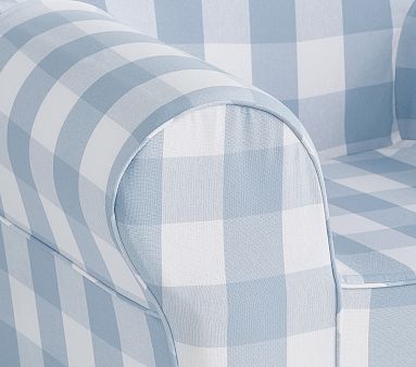 Kids Anywhere Chair®, Chambray Blue Buffalo Check Slipcover Only ...