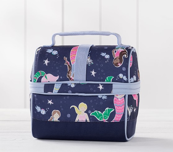 Navy & Aqua Preppy Butterflies Kids Lunch Box Collection | Pottery Barn ...