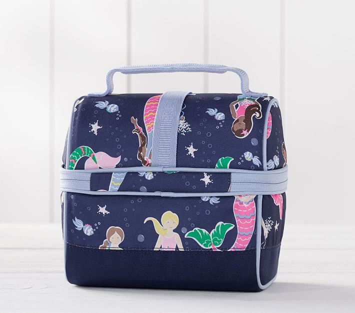 Navy & Aqua Preppy Butterflies Kids Lunch Box Collection | Pottery Barn ...