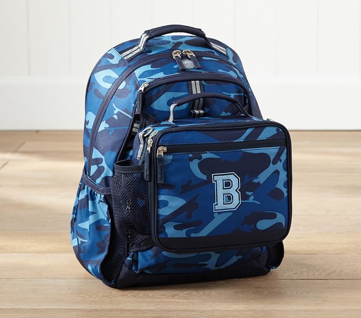 Mackenzie Orange Camo Kids Backpacks | Pottery Barn Kids