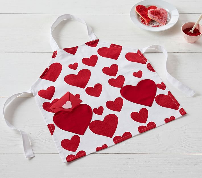 Red Heart Apron | Valentine's Day Home Decor | Pottery Barn Kids