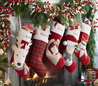 Nutcracker Luxe Velvet Christmas Stocking | Pottery Barn Kids