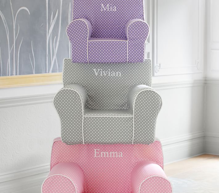 My First Lavender Pin Dot Anywhere Chair® | Toddler Armchair | Pottery ...