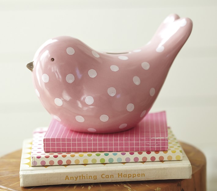 Bird Coin Bank For Kids | Pottery Barn Kids