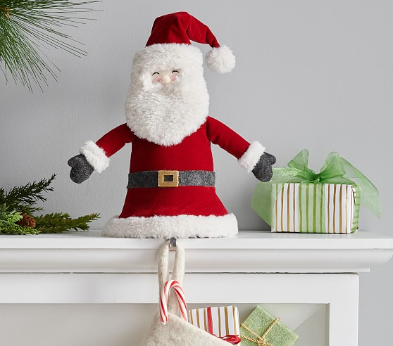 Velvet Santa Stocking Holder | Pottery Barn Kids