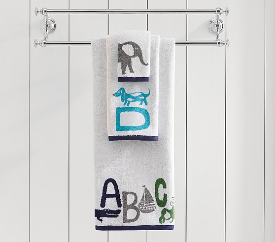 ABC Kids Bath Towel | Pottery Barn Kids