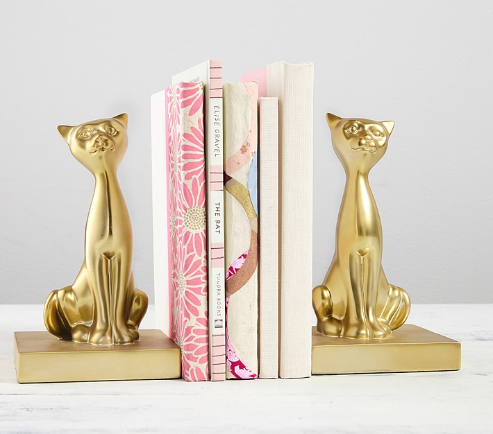 Kitty Bookends | Pottery Barn Kids