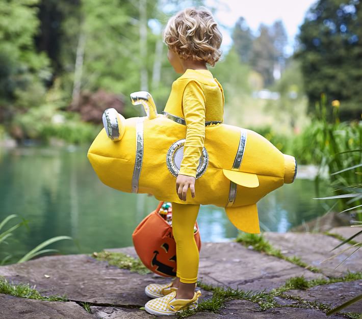 3D Yellow Submarine Kids Halloween Costume | Pottery Barn Kids