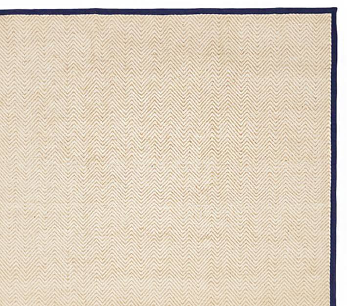 Chenille Jute Thin Solid Border Rug | Solid Color Rug | Pottery Barn Kids