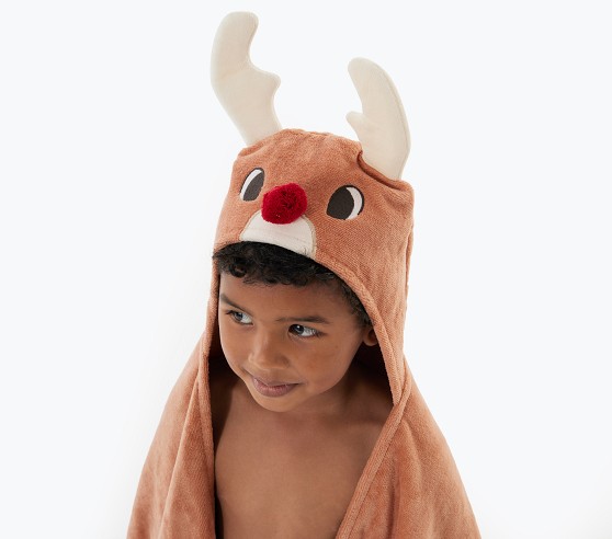 Rudolph® Kid Hooded Towel | Pottery Barn Kids