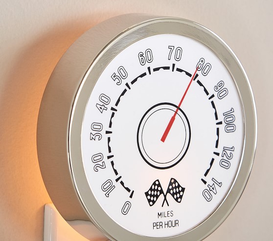 Vintage Speedometer Kids Night Light | Pottery Barn Kids