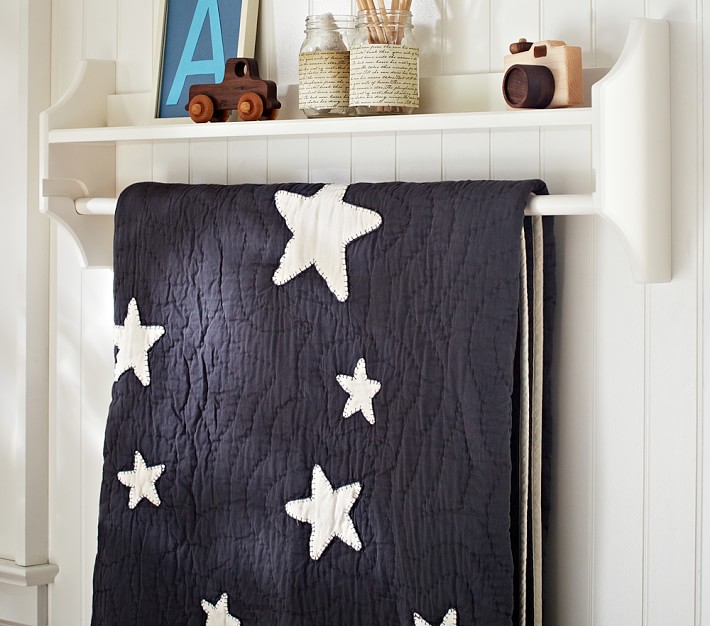 Hayden Simply White Quilt Rack | Kids Art Display | Pottery Barn Kids