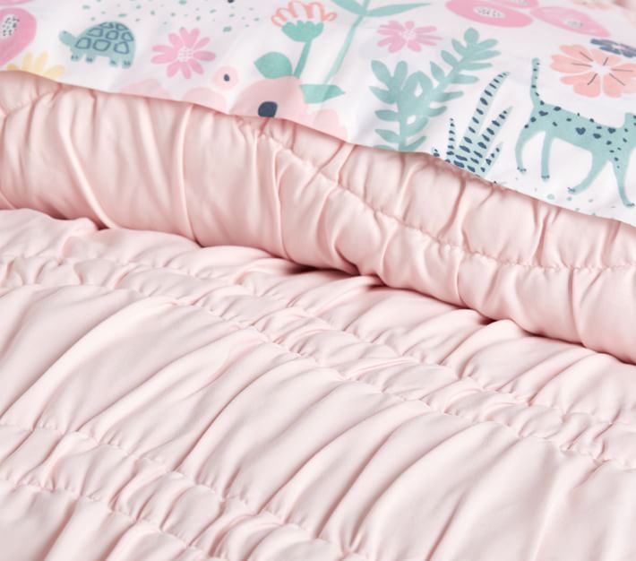 Pearl Microfiber Dream Puff Kids Comforter | Pottery Barn Kids
