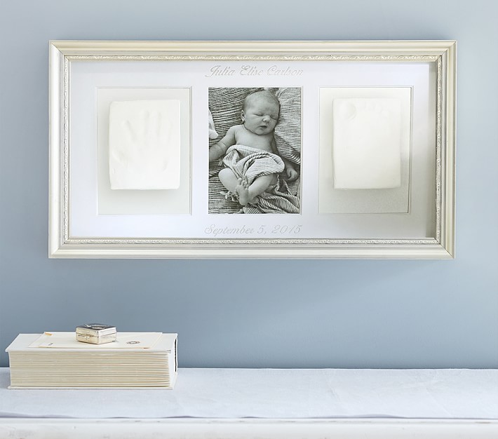 Silver Leaf Triptych Frame | Baby Keepsake | Pottery Barn Kids