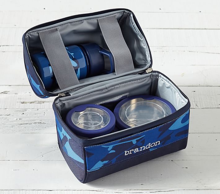 Navy Soccer Kids Lunch Box | Pottery Barn Kids