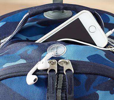 Mackenzie Orange Camo Kids Backpacks | Pottery Barn Kids